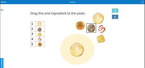 Hamburger Assembly Digital Boom Cards by Life Skills Made Easier