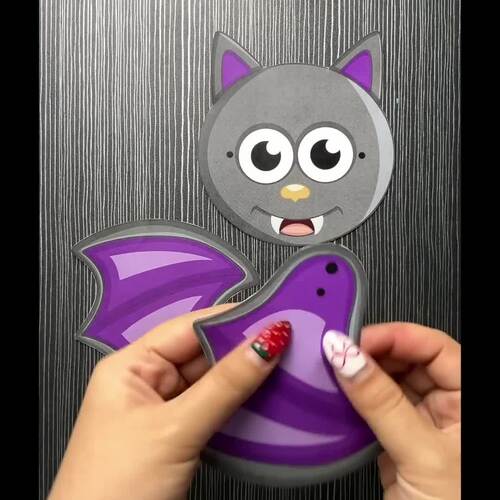 Bat Puppet Craft | Printable Halloween Activity for Kids | TPT