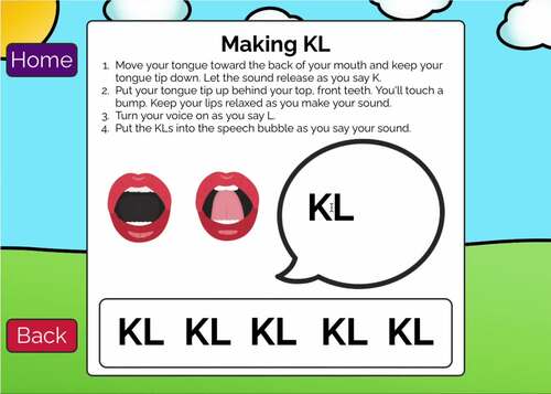 L Cluster Reduction Minimal Pairs KL K sentences Boom Cards tongue twisters