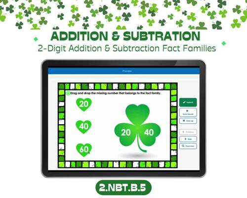 2-Digit Addition & Subtraction Fact Families 2.NBT.B.5 by Wanderlust ...