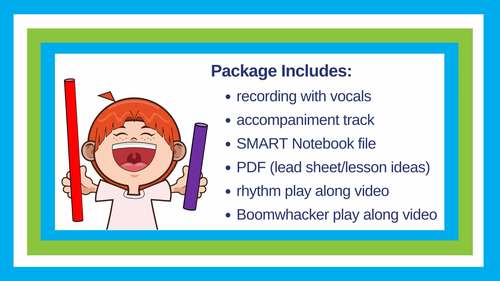 EASY Boomwhacker Song Package for Grade 2, 3, 4 Music : Teaches C Major ...