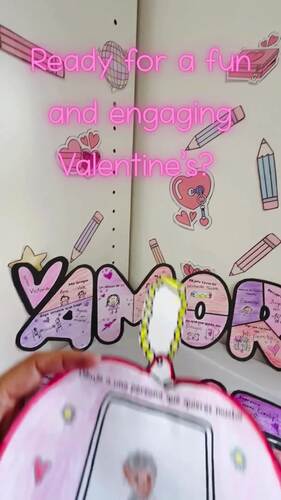 Spanish & English Valentine’s Day- No Prep- Craftivity- 1st,2nd,3rd,4th,5th