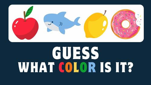 What Color Is It? | Color Game For Kids. Video by Let's Study | TPT