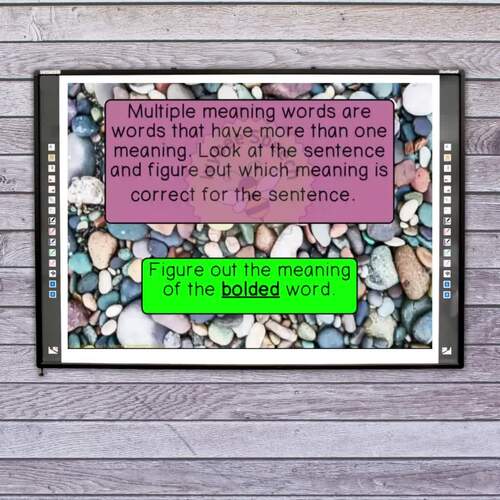 Multiple Meaning Words Homonyms Middle School Deck 2 Boom Cards | TPT