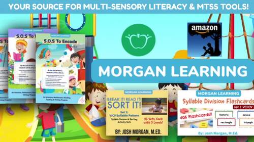 Syllable Division Flashcards 4 V/V (by phonics, type, & pattern)