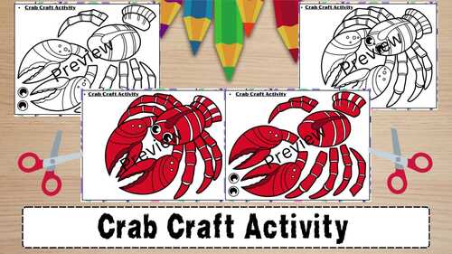 Crab Craft Activity | Ocean Animal Craft | Summer Craft for Kids