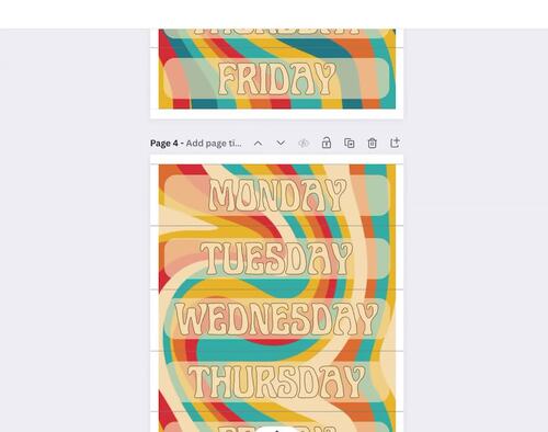 Retro Disco Months and Days of the Week by Sarah Abbott | TPT