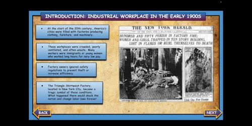 The Triangle Shirtwaist Fire L55 Lesson Bundle.Powerpoint Worksheets ...