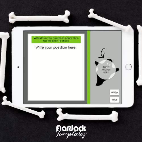 Google Slides PPT Game Template | Digital Editable Self-Checking | Cemetery