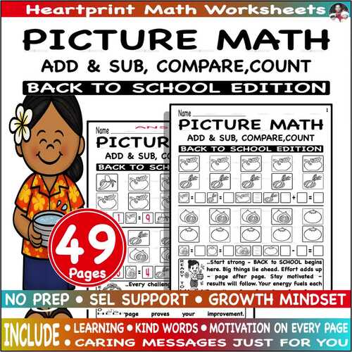 Addition & subtraction within 10 with pictures I counting & compare Go ...