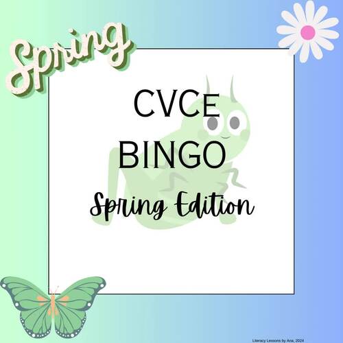 CVCe Silent E BINGO Game Phonics Kindergarten Games by Literacy Lessons ...
