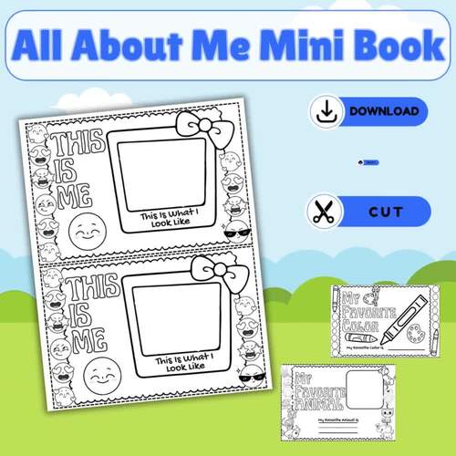 All About Me Mini Booklet | Getting to Know You | Back to School Activities