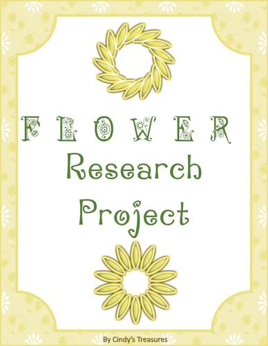 Flower Research Project by Cindy's Treasures | TPT