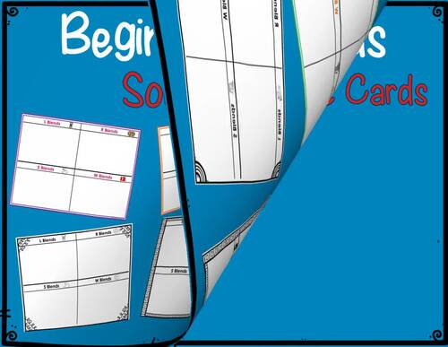 Beginning Consonant Blends Picture Sort & Worksheets | TPT