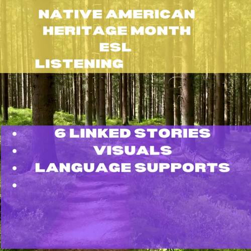 ESL ELL Native American Heritage Month Listening & Writing BUNDLE