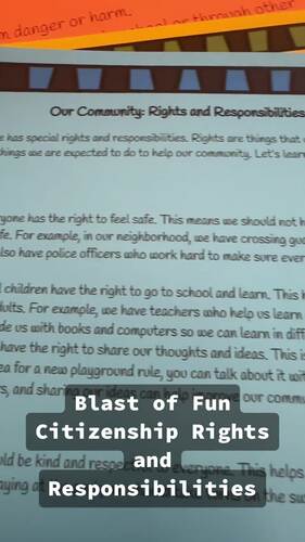 Rights and Responsibilities of Citizens Social Studies Game Blast of ...