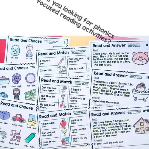 Phonics Reading Passages and Activities Bundle | Science Of Reading ...