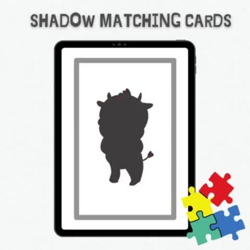 SHADOW MATCHING CARDS •Fun Matching Game «Find a shadow» • Preschool ...