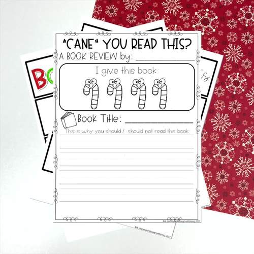 1st and 2nd Grade Writing Center | December Printables & Activities