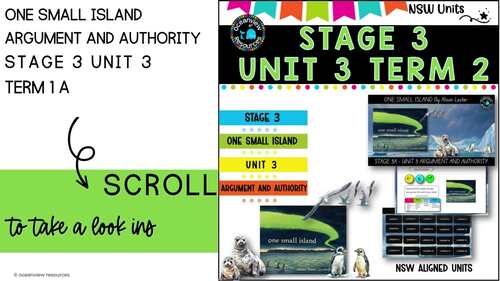 ONE SMALL ISLAND by A Lester NSW DET Stage 3 Unit 3 Term 1A Year B ...