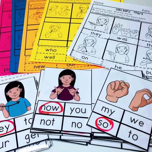ASL Sight Word READ IT Primer by Mrs Burgen's Sign Me Up | TpT