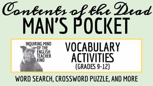 "Contents of the Dead Man's Pocket" by Jack Finney Vocabulary Games