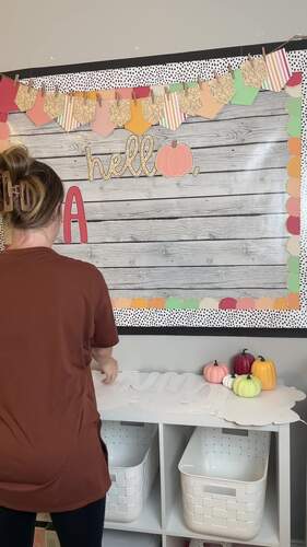 Fall Bulletin Board Kit | Modern Fall| Autumn Bulletin Board | English ...