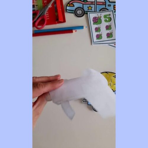 Tractor cut and paste for preschool, Tractor craft with trailer of hay ...