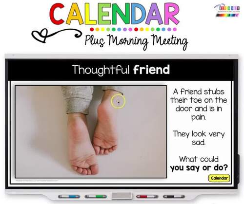 March calendar and morning meeting for kindergarten - Songs - Digital