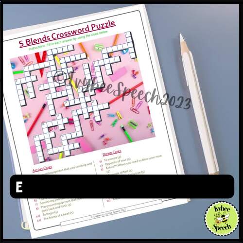 Articulation Speech Therapy Initial S Blends Puzzles and Worksheets
