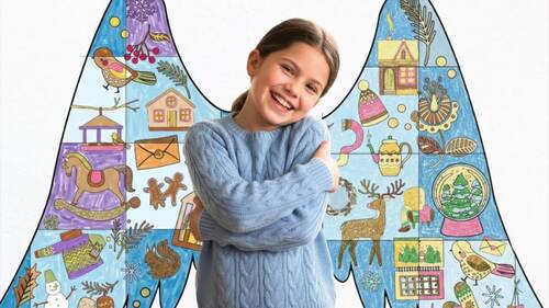 Wings Collaborative Posters BUNDLE | Seasonal Coloring Photo-Op Murals