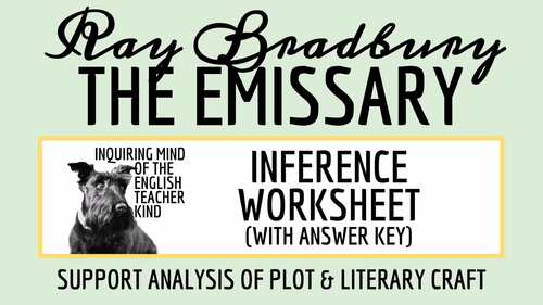 "The Emissary" by Ray Bradbury Close Reading Analysis Worksheet for ...