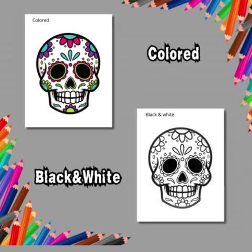 Day of the Dead Sugar Skull Mask Craft – Dia de los Muertos Activity ...