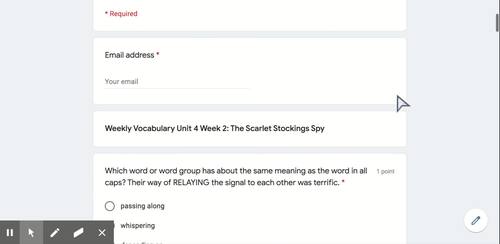 5th Grade MyView Literacy Unit 4 Week 2 Google Forms Quiz Assessment ...