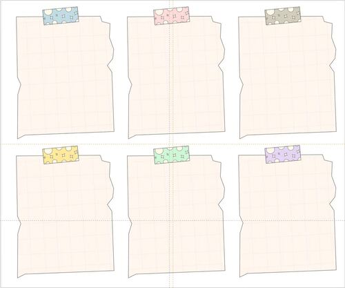 Note Paper 7 Vector Clip Art, Notepad, Text Holder Clip Art, Teacher ...