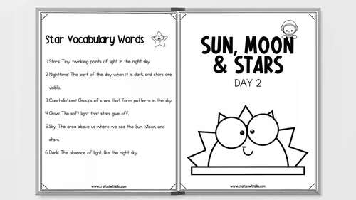 Sun, Moon & Stars Science Pack by Crafted with Bliss by Teacher Pia