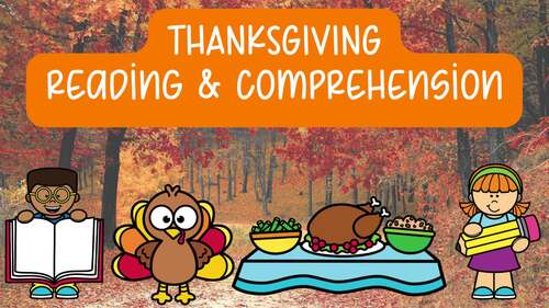All About Thanksgiving Reading Kindergarten First Second Third Grade ...