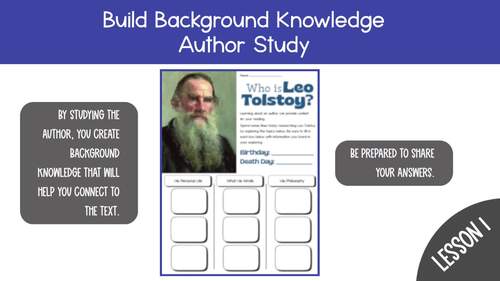 Leo Tolstoy Short Story Unit | SoR Lessons & Activities | High School ...