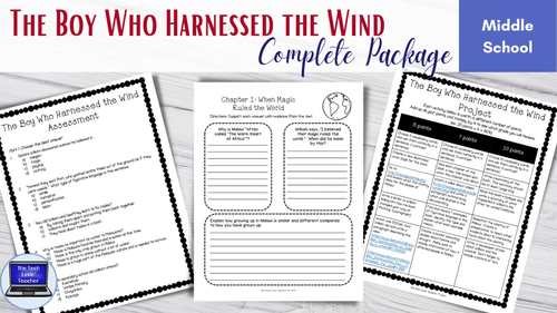 No-Prep: The Boy Who Harnessed the Wind Complete Package | TPT