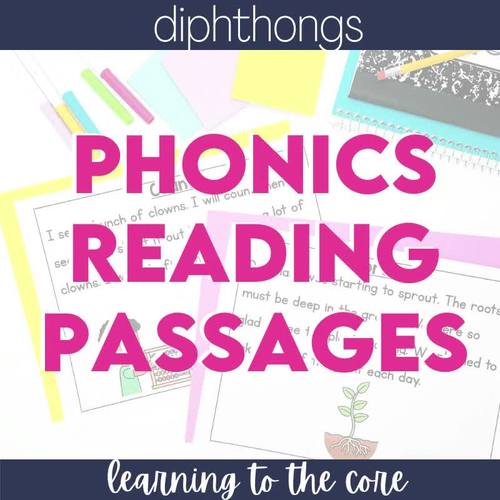 Phonics Decodable Reading Passages | Diphthongs by Aylin Claahsen
