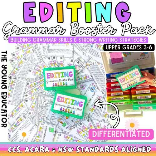 Editing Activities | GRAMMAR BOOSTER PACK | Upper Grades | Grades 3-6 ...