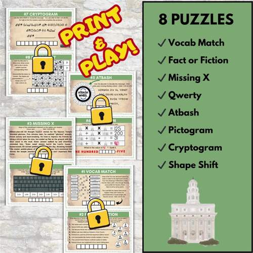 Building Nauvoo Escape Room Game | LDS Youth Activity, Family & Kids Fun