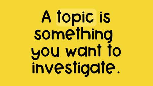 Research Skills | Choose a Topic | Google Slides | Grades 3-5 by Tina ...