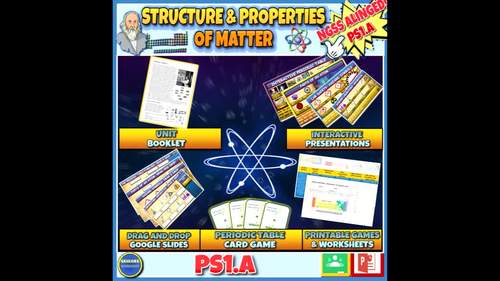 Structure & Properties Of Matter (NGSS MS-PS1.A). Booklet ...