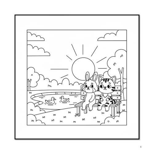 Pipo, Lulu and Mimi In the park and in the garden Coloring Book Vol. 6 PDF