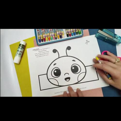 Bee Hat Craft Crown | Spring Coloring Activity | Bee headband | TPT