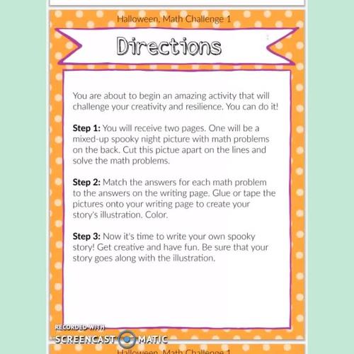 Dollar Deal Halloween Math Writing Activity Multiples Multiplication ...