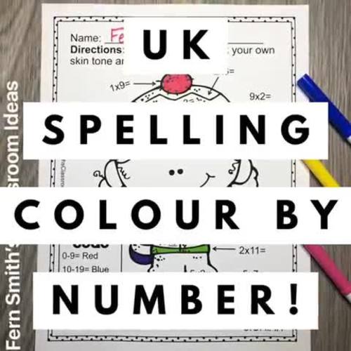 Winter Colour By Number Multiplication and Division UK Version Bundle