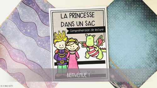 La princesse dans un sac French Book Companion Reading Compréhension de ...