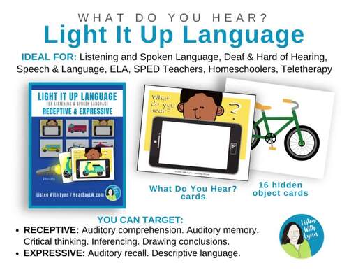 VEHICLES Auditory Processing Receptive Expressive Vocabulary Riddles DHH